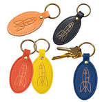 Leather Key Fobs (Oval) : Rocket – museum of robots