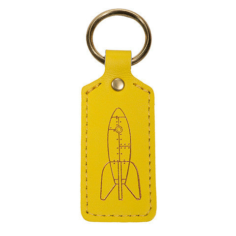 Leather Key Fobs (Rectangular) : Rockets – museum of robots